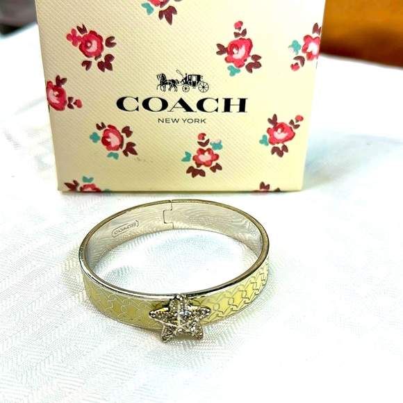 Coach | Jewelry | Coach Bangle Bracelet Hinged Starfish With Box | Poshmark